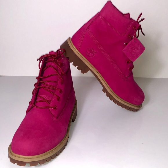 Timberland | Shoes | Nwt Rose Red Timberland Premium Waterproof Boots ...
